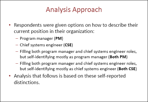 Survey Report Improving Integration of Program Management and Systems ...
