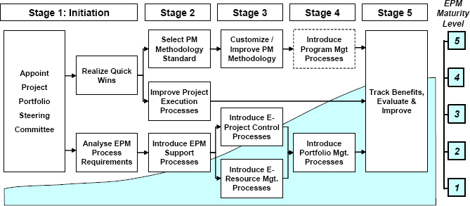 Step stones towards enterprise project management