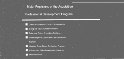 Air Force Institute Acquisition Professional Development Program