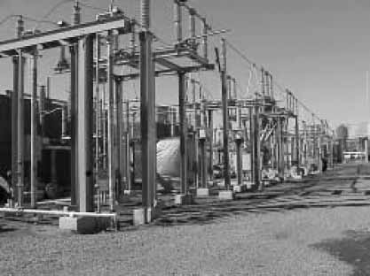 Modern distribution substation constructed on a design - build basis