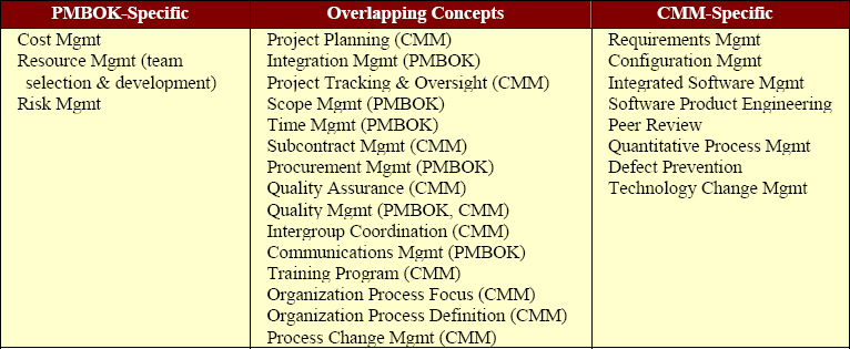 Project maturity model