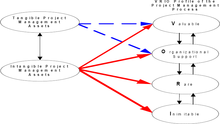 Analysis of tangible and intangible project management assets