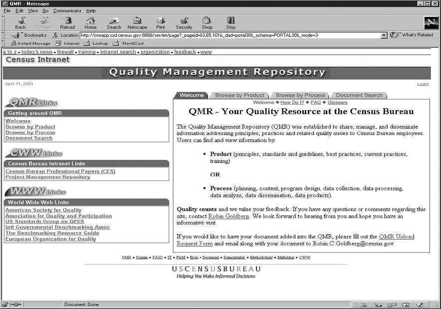 Project management and quality management repositories